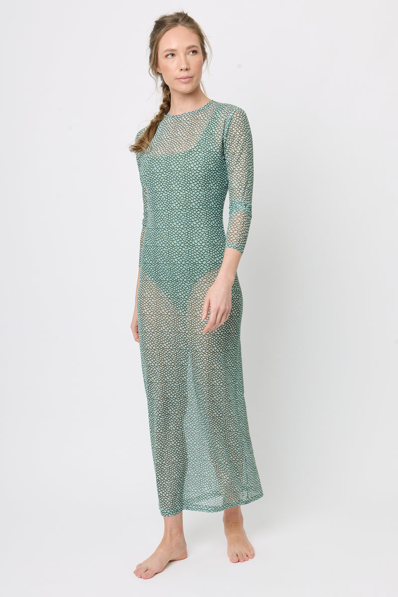 Vestido Aria Escamas Verde – MYSSO SWIMWEAR