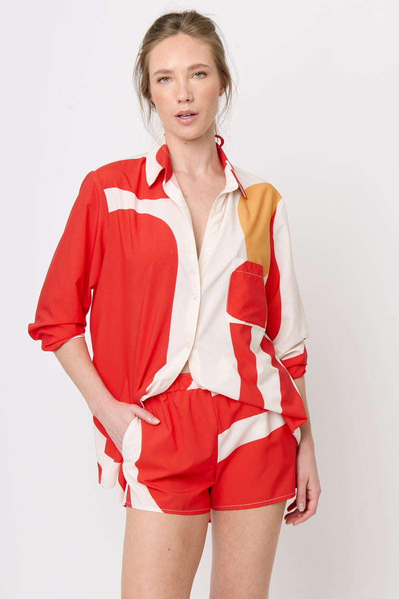 Short Kai Flor Roja – MYSSO SWIMWEAR