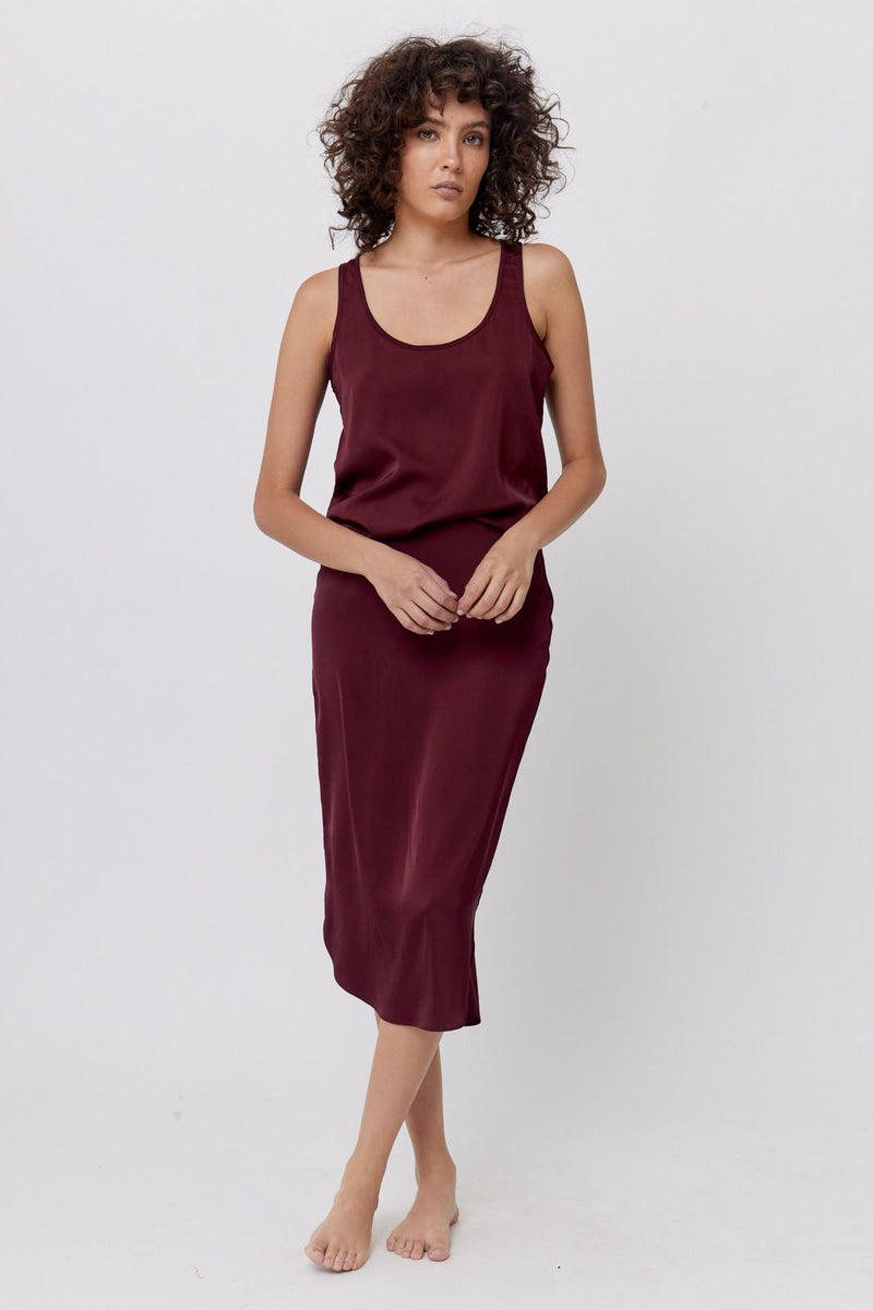 Falda Debora Vino Satin – MYSSO SWIMWEAR