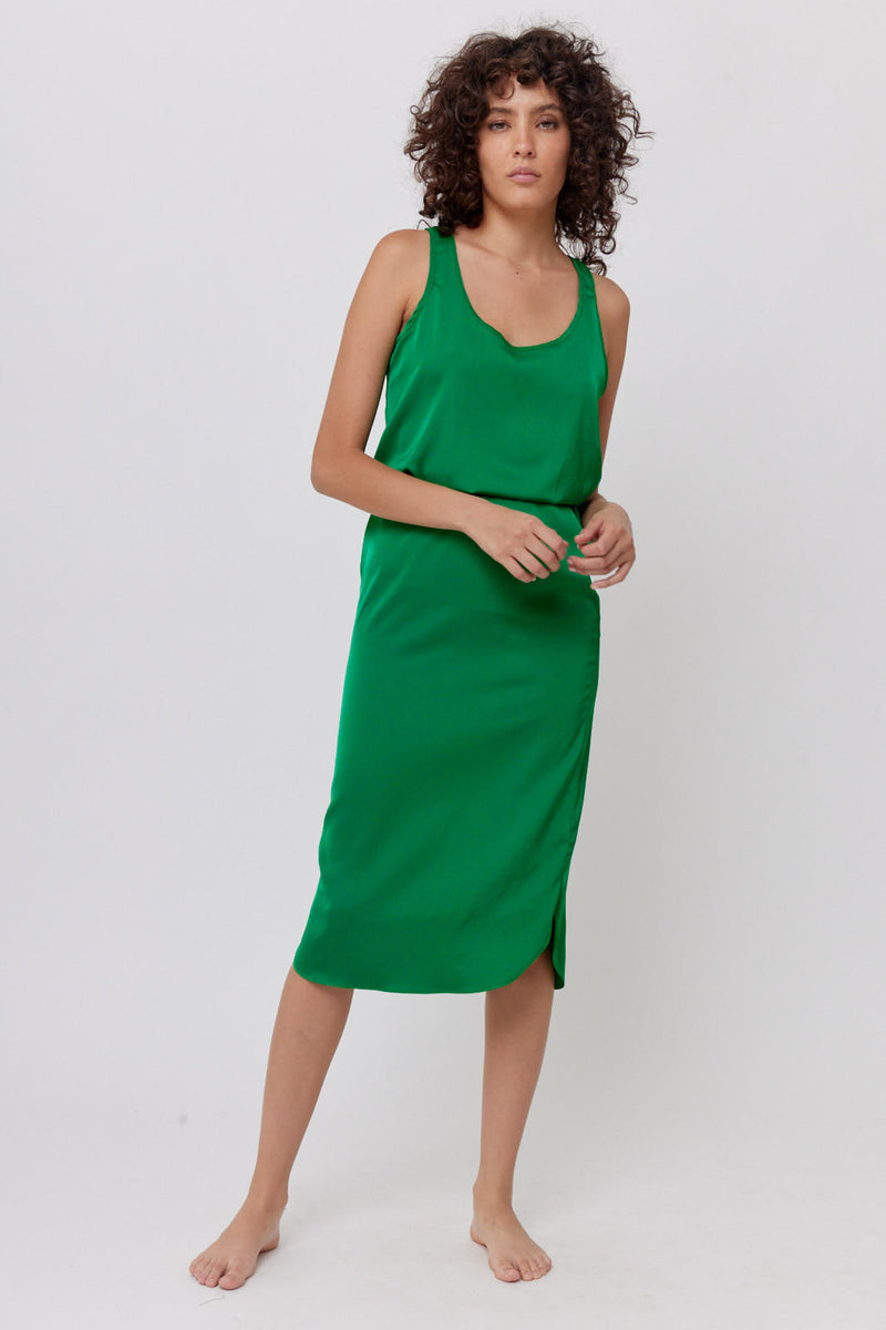 Falda Debora Verde Satin – MYSSO SWIMWEAR